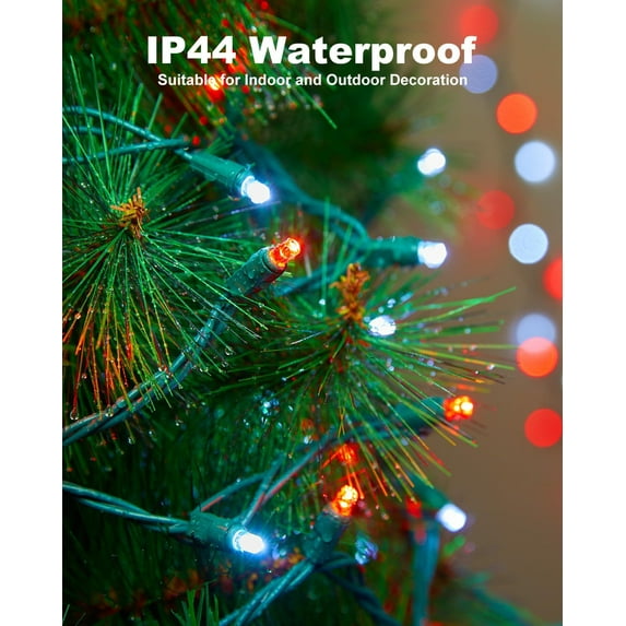 SHIQI-LED Christmas Mini String Lights, 14 Feet 50LEDs F5 Red White ...