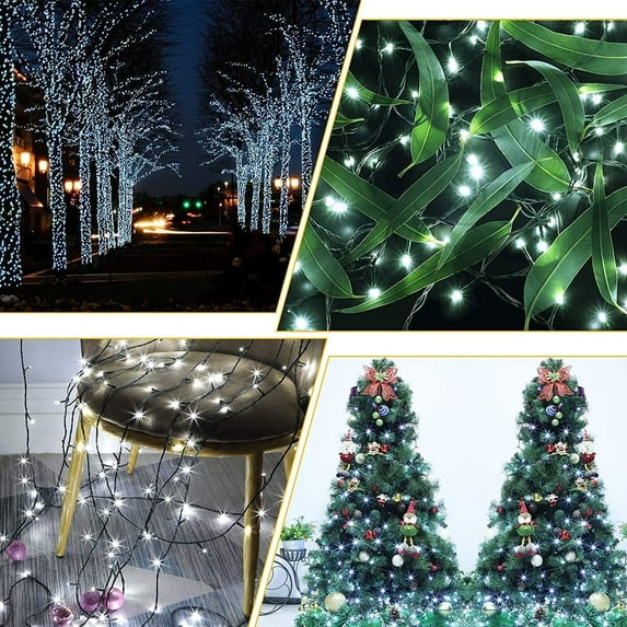 SHIQI-Led Outdoor Christmas String Lights, 500 LED UL Certified 8 ...