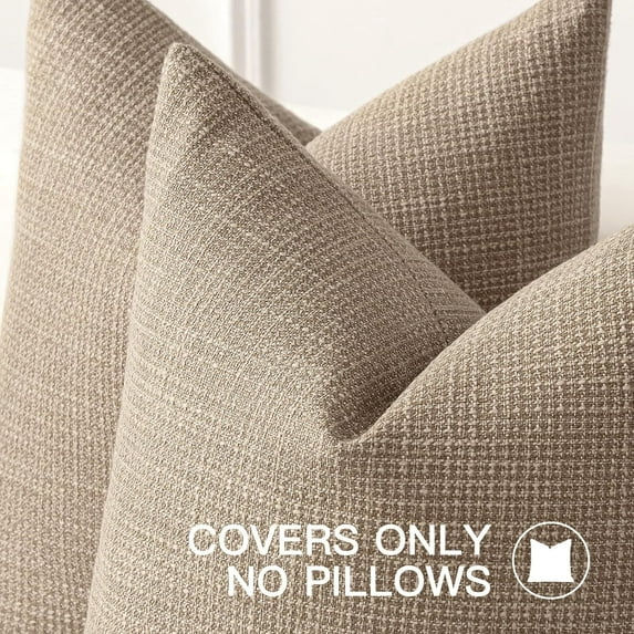 SHIQI-Linen Throw Pillow Cover Set of 1 Decorative Square Pillowcases ...