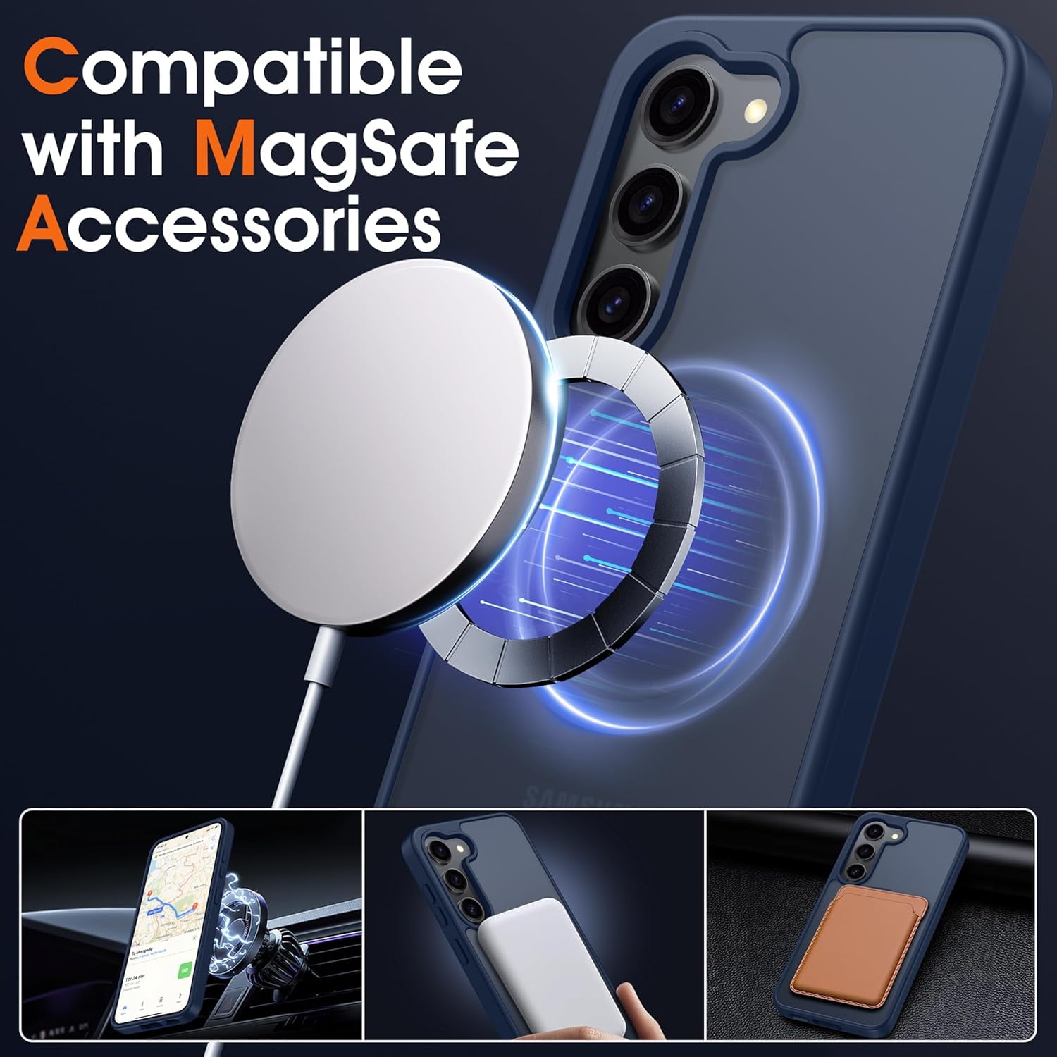 SHIQI-Magnetic for Samsung Galaxy A17 Case Matte, A17 Phone Case ...