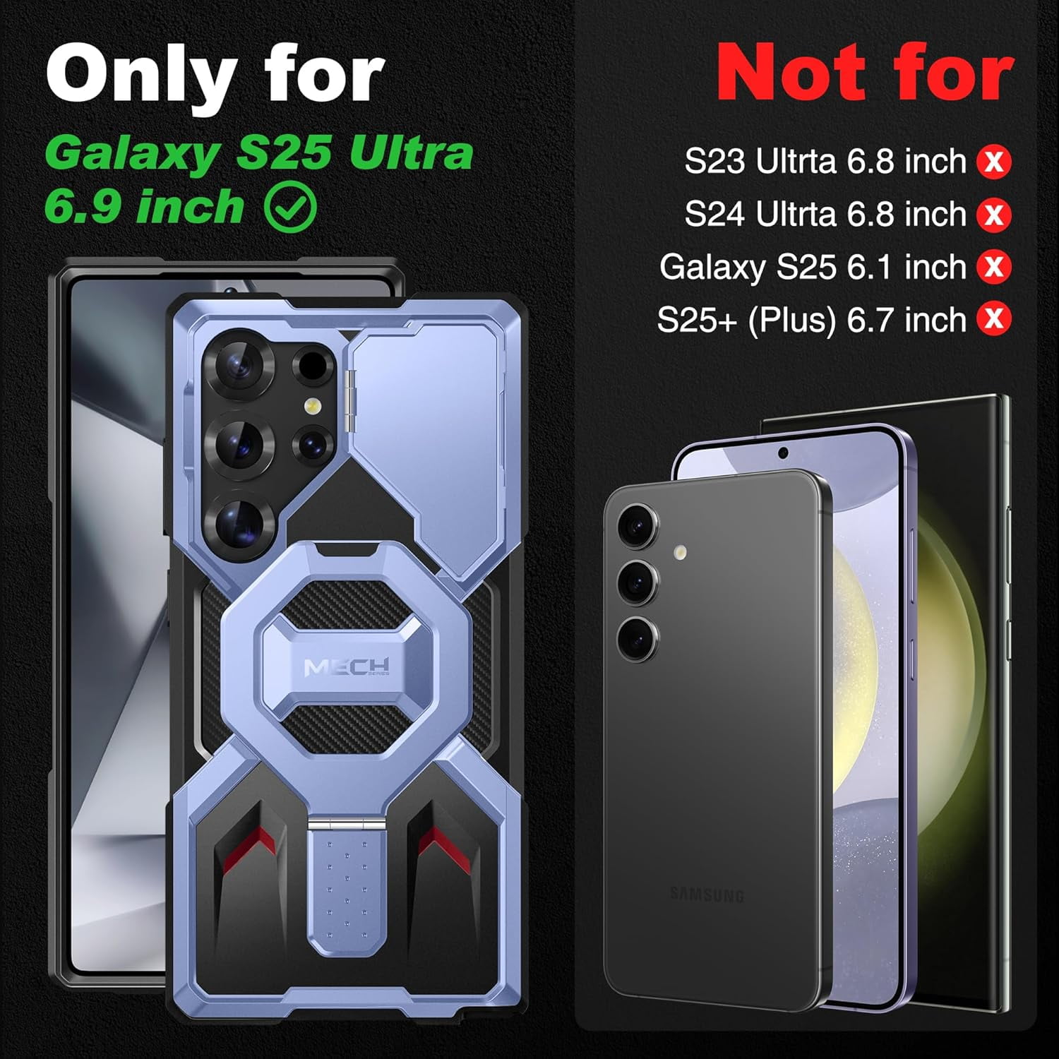 SHIQI-Magnetic for Samsung Galaxy S25 Ultra Case with Privacy Screen ...