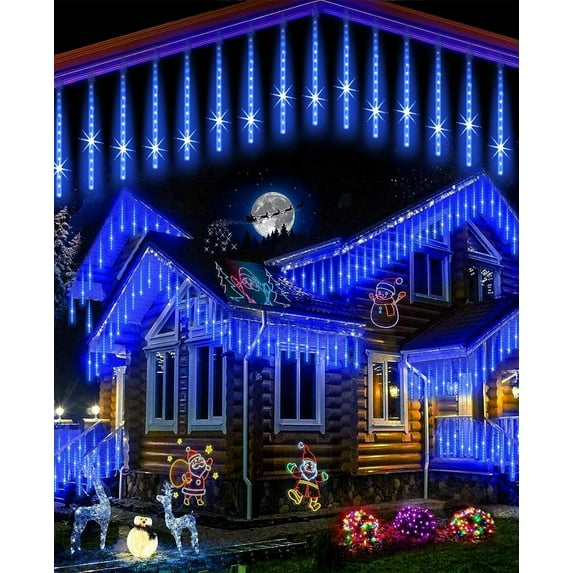 SHIQI-Meteor Shower Lights Outdoor Christmas Lights UL Certified ...