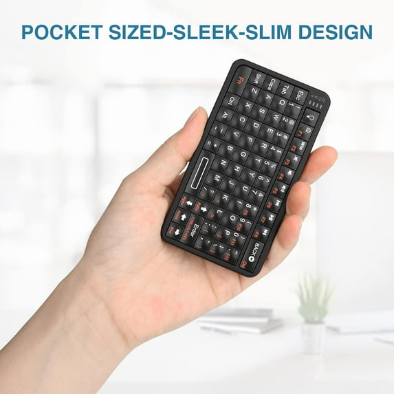 SHIQI-Mini Bluetooth Keyboard,Portable Wireless Rechargeable Keyboard ...