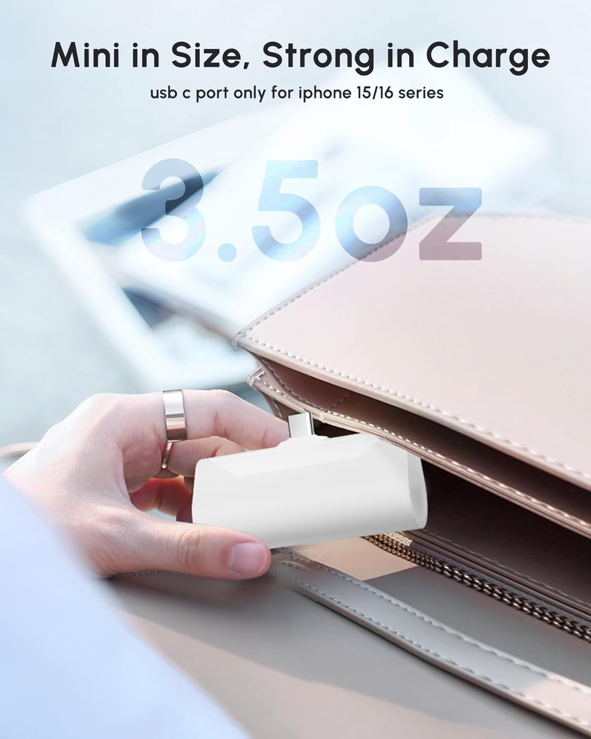 SHIQI-Mini Portable Charger USB C Power Bank for iPhone 16 Pro Max ...