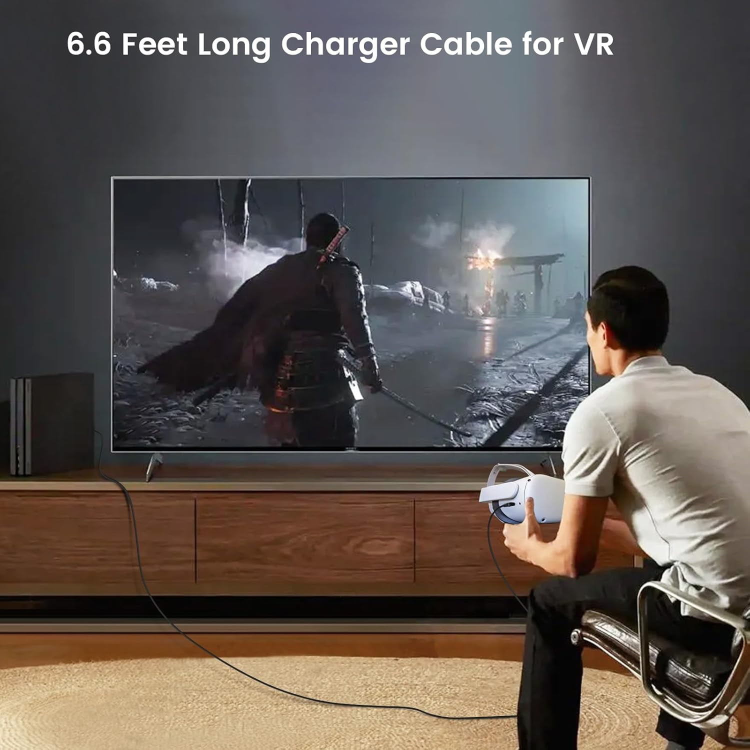 SHIQI-PD 65W USB C Super Fast VR Charger Compatible with Meta Oculus ...