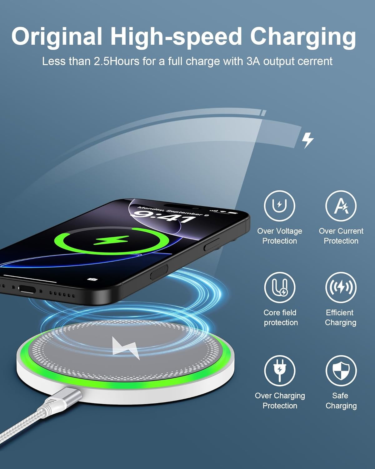 SHIQI-Pixel 10 Pro XL Wireless Charger Android Fast Charging For Google ...