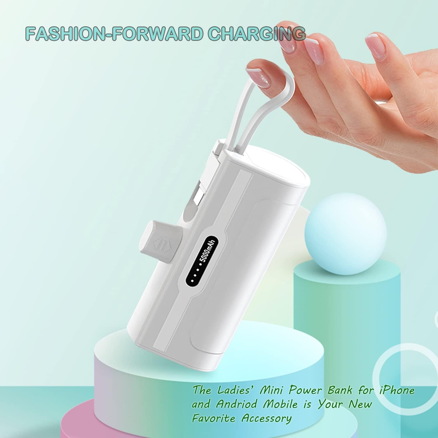 SHIQI-Portable Mini Power Bank Charger for iPhone Apple (Direct Plugin ...