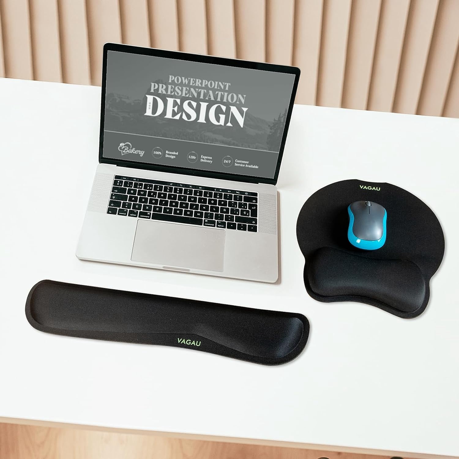 SHIQI-Premium Keyboard Wrist Rest and Mouse Pad Wrist Support ...