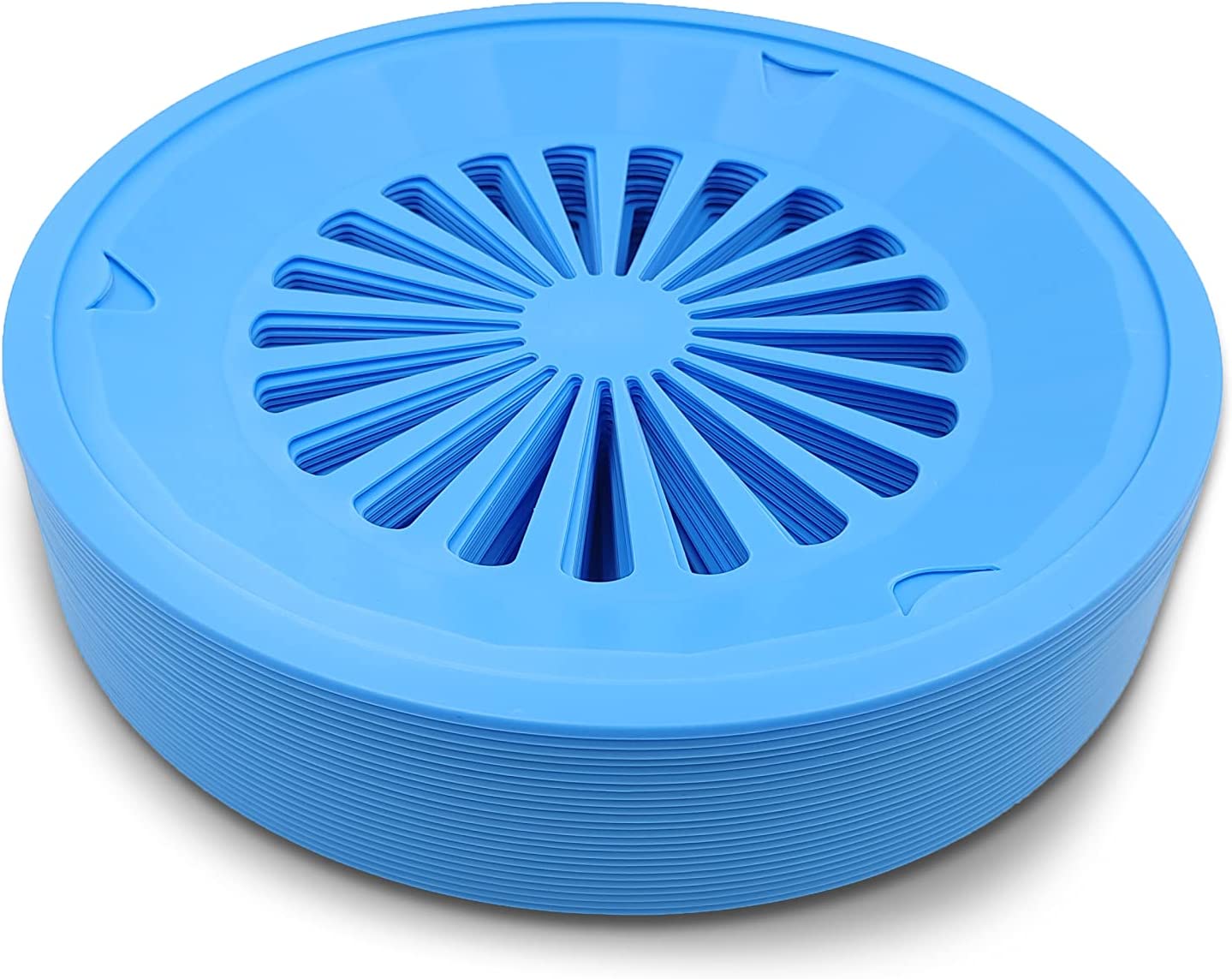 SHIQI-Reusable Plastic Paper Plate Holders 24 Pack 10" Heavy Duty ...