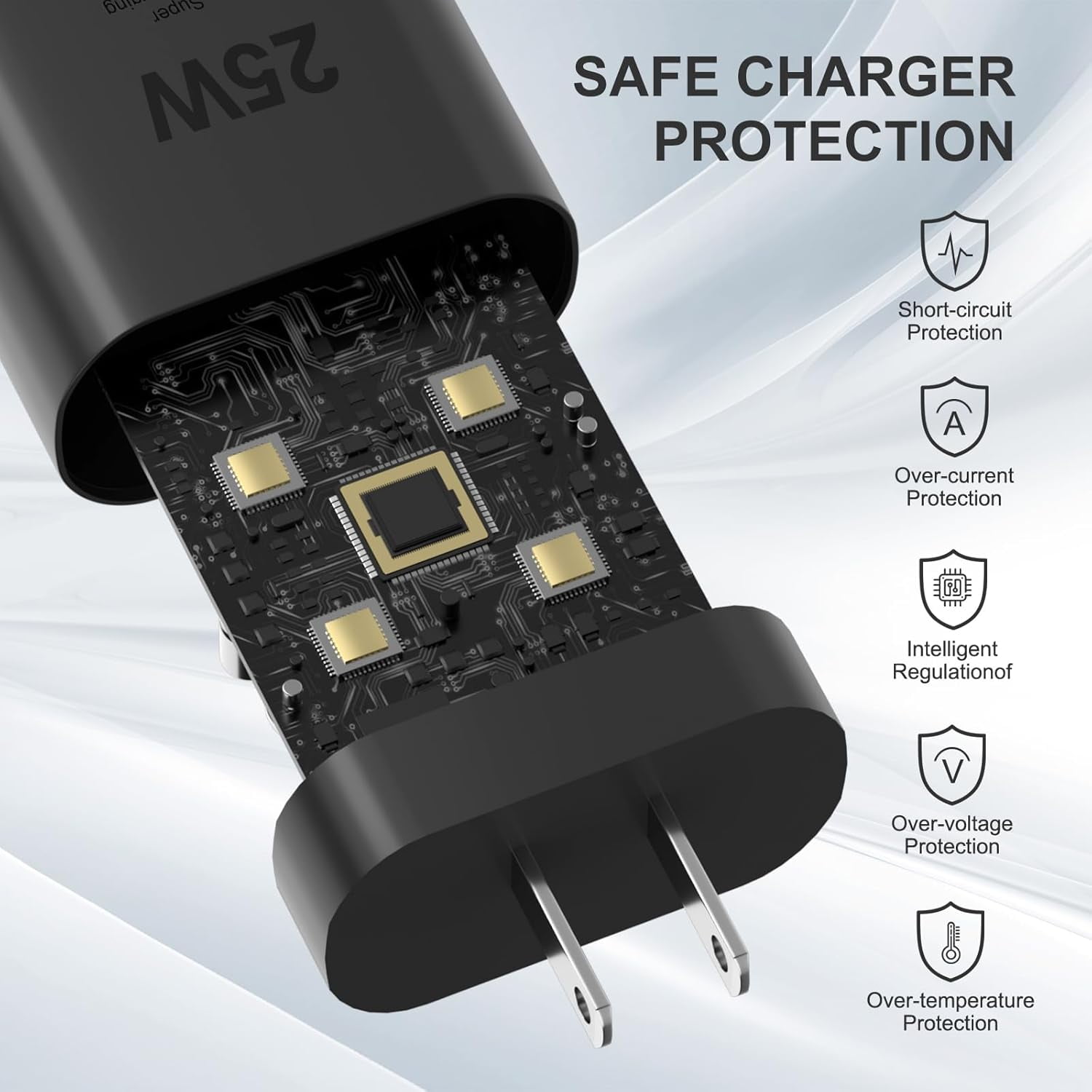 SHIQI-Samsung USB C Charger Block 25W PD Super Fast Charger Type C Wall ...