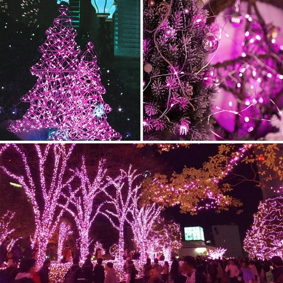 SHIQI-Solar String Lights Outdoor, 2-Pack Total 80FT 200 LED Solar ...