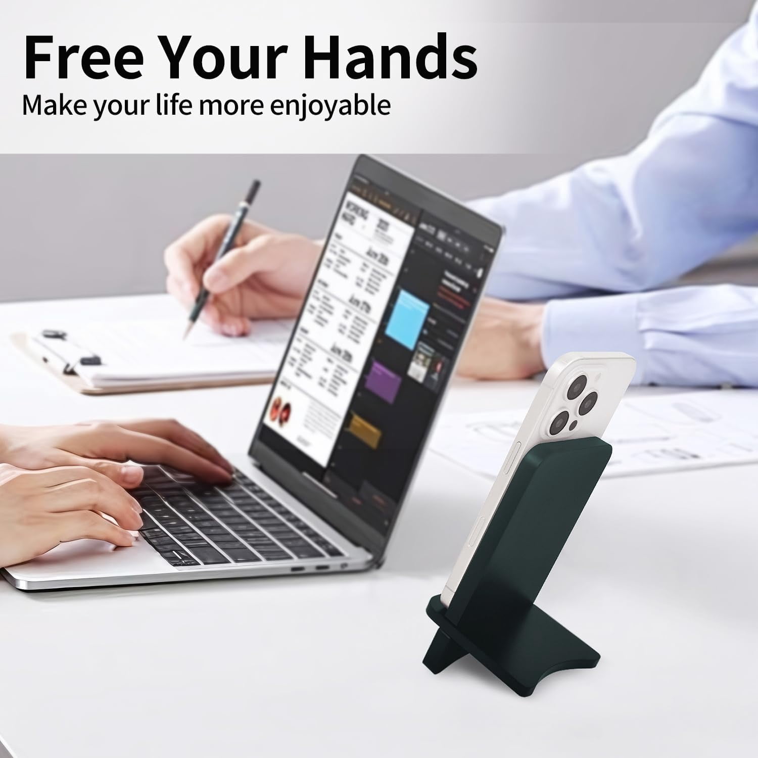 SHIQI-Solid Wood Simple Phone Stand, Desktop Stand,Tablets Tablet ...