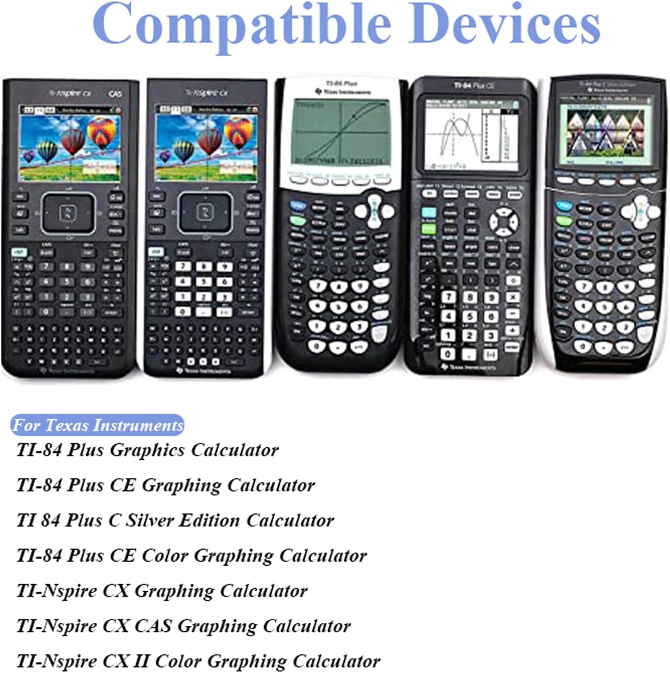 SHIQI-TPLtech Charger for TI-84 Plus CE Graphing Calculator, TI-Nspire ...