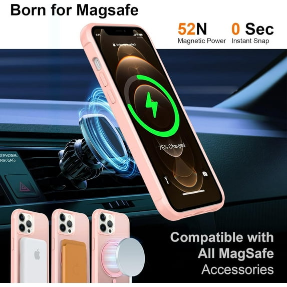 SHIQI-UMIONE 360° Rotatable Magnetic Ring Design for iPhone 12/12 Pro ...