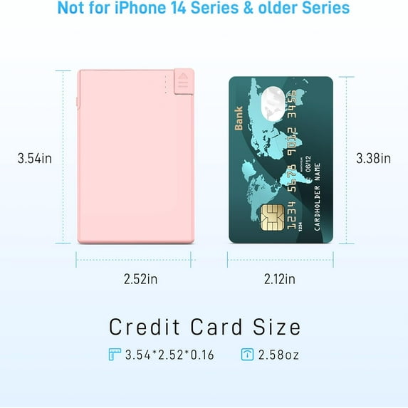 SHIQI-Ultra Slim Power Bank, USB-C Portable Charger with Built in Cable ...