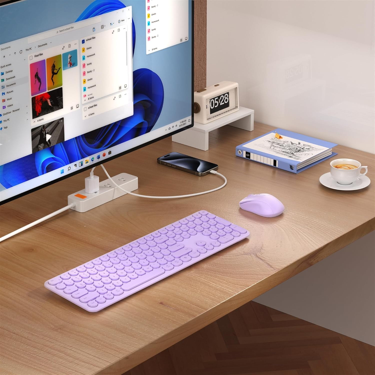 SHIQI-Wireless Keyboard and Mouse Set \u2013 Full-Sized 110Pcs Slim ...