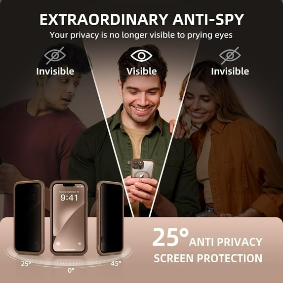 SHIQI-for iPhone 13 Pro Max Case, Compatible with MagSafe, Built-in ...