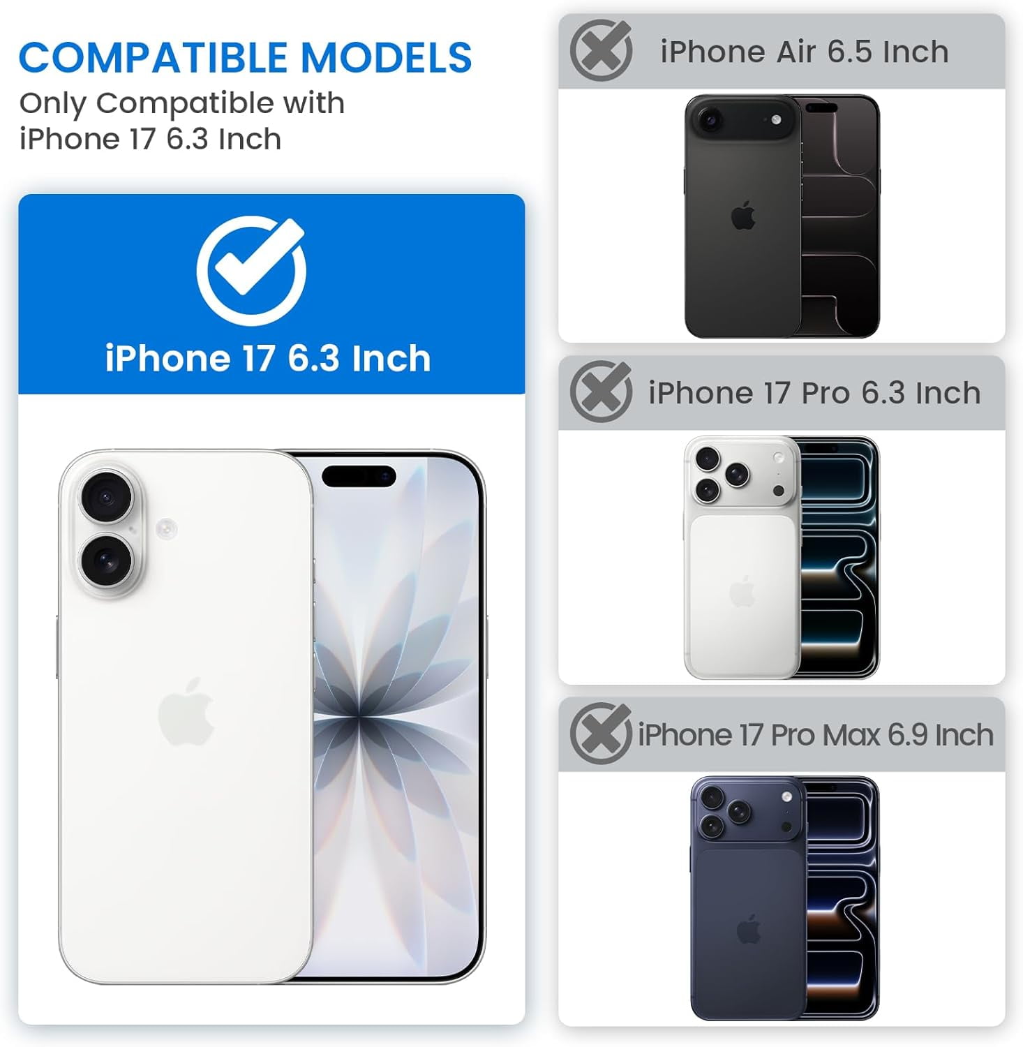 SHIQI-for iPhone 17 Case, with Slide Camera Cover & Privacy Tempered ...