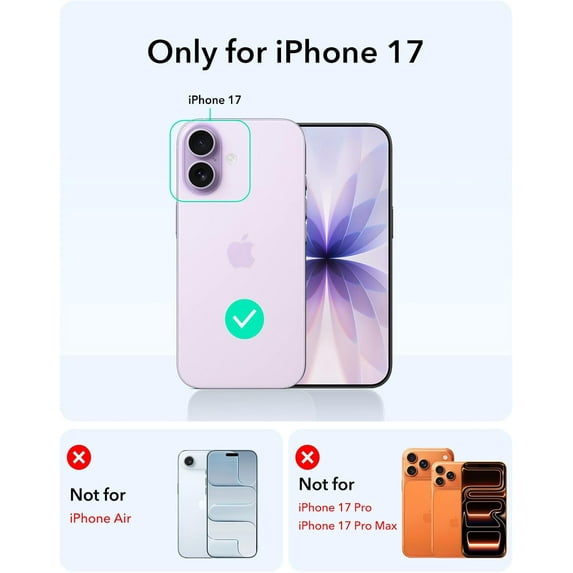 SHIQI-for iPhone 17 Case with Stash Stand, 7X Military-Grade Drop ...