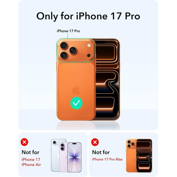 SHIQI-for iPhone 17 Pro Case with Stash Stand, 7X Military-Grade Drop ...