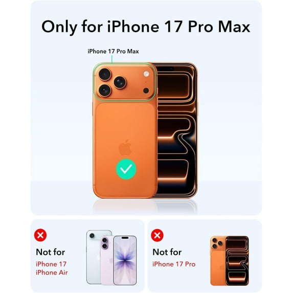 SHIQI-for iPhone 17 Pro Max Case with Stash Stand, 7X Military-Grade ...