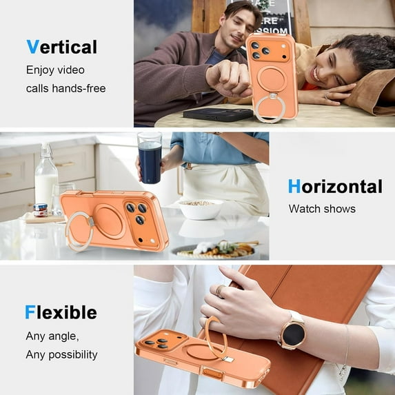 SHIQI-for iPhone 17 Pro Max Full Body Shockproof Case with Magnetic ...