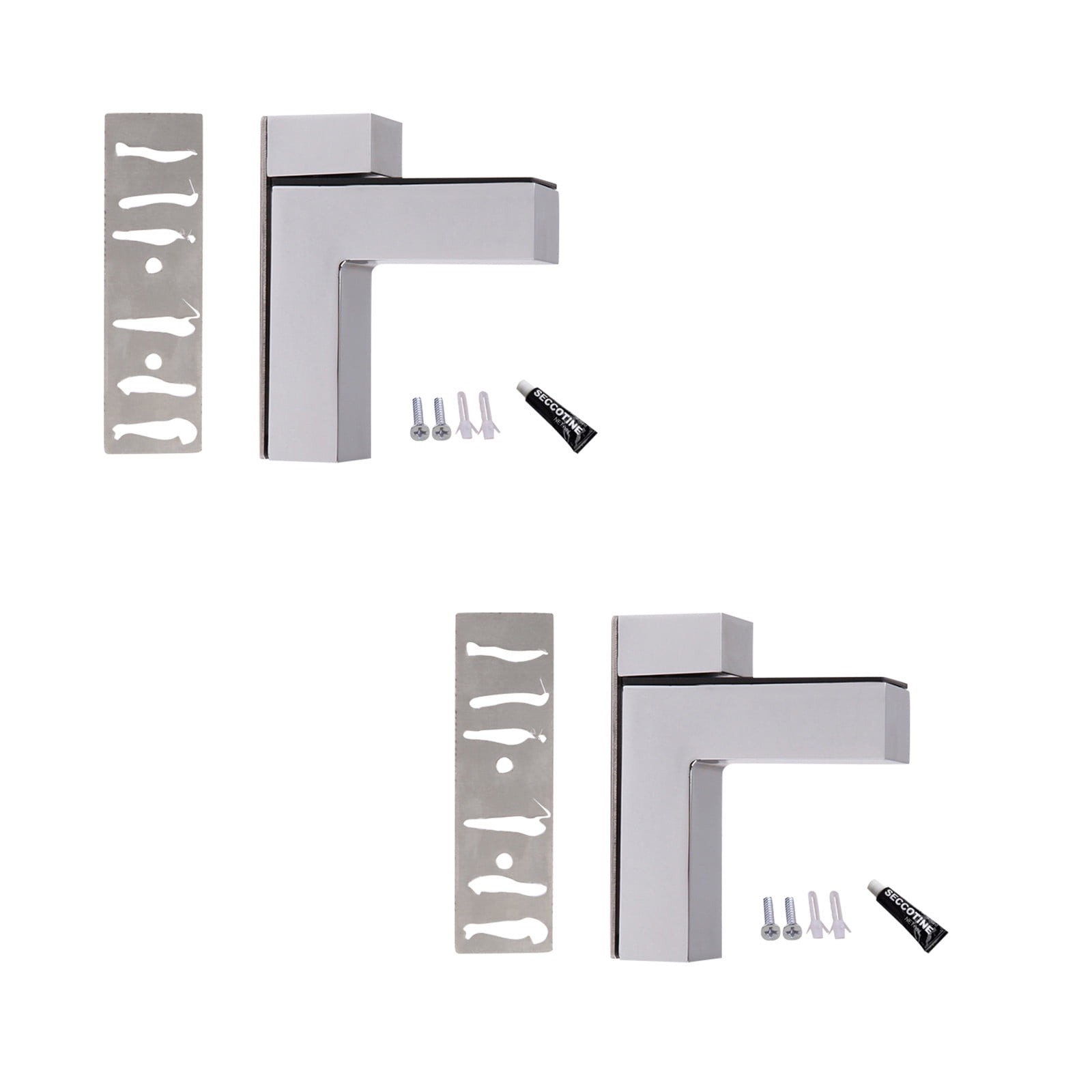 SHISHIan Clearance 20Ml Lot Adjustable Glass Wood Shelves Shelf Holder ...