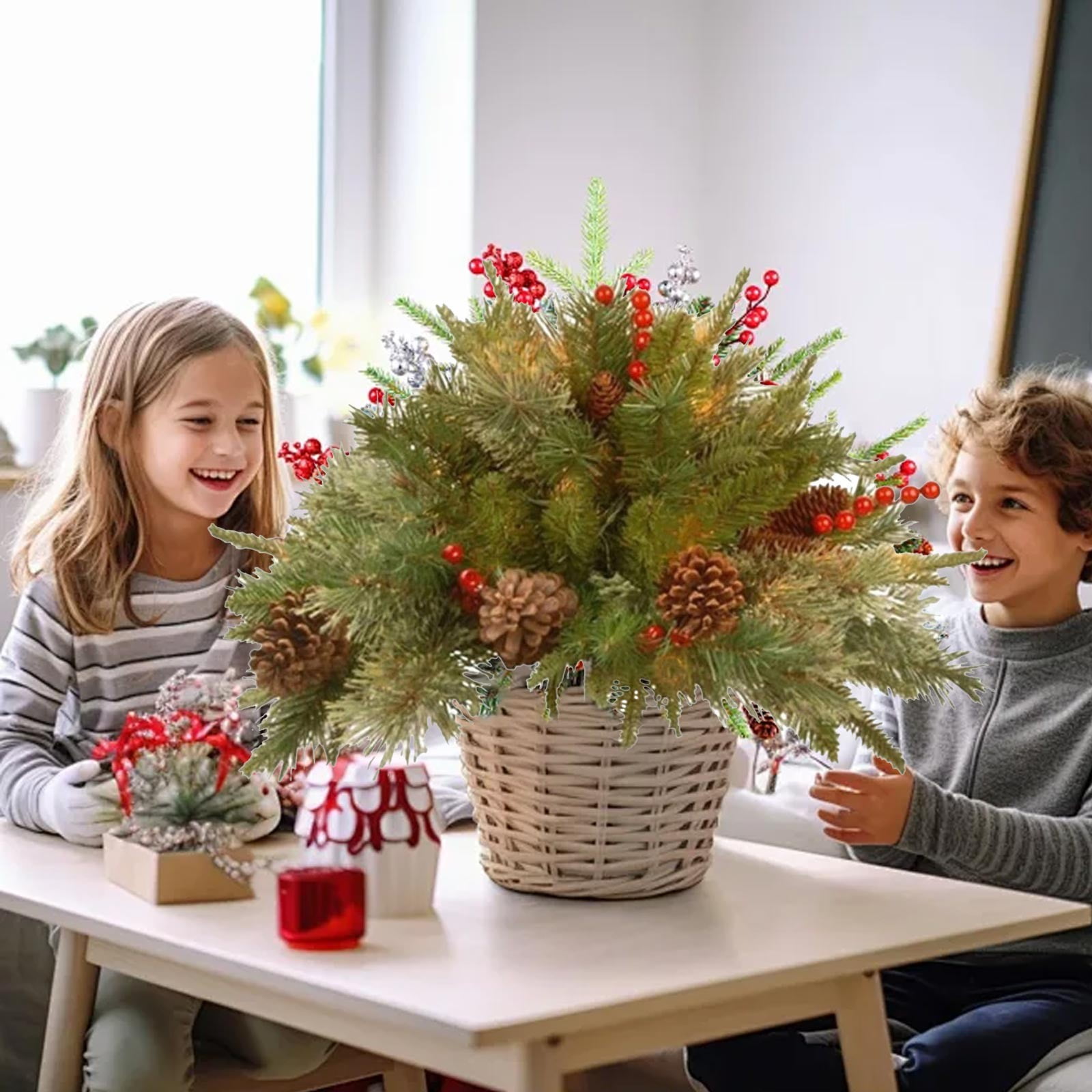 SHISHIan Holiday Flower Pots Holiday Flower Pot Decorations Christmas ...