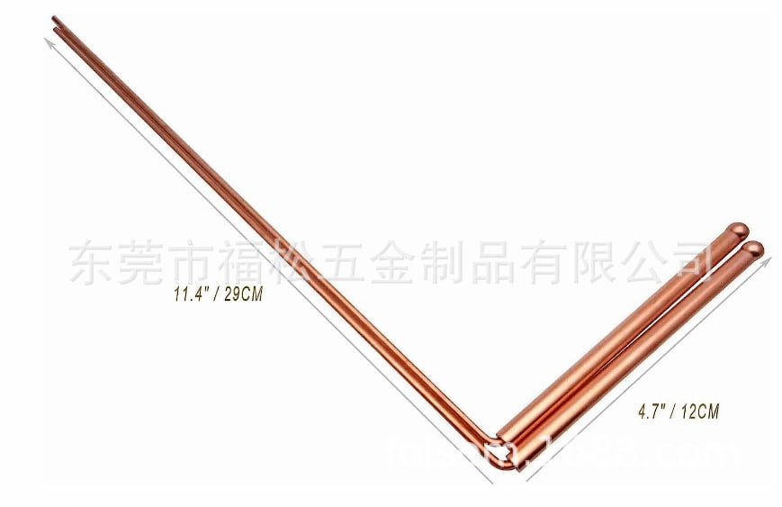 SHISUYAN 2 Pcs Copper Witching Sticks for Water Divining Flexible ...