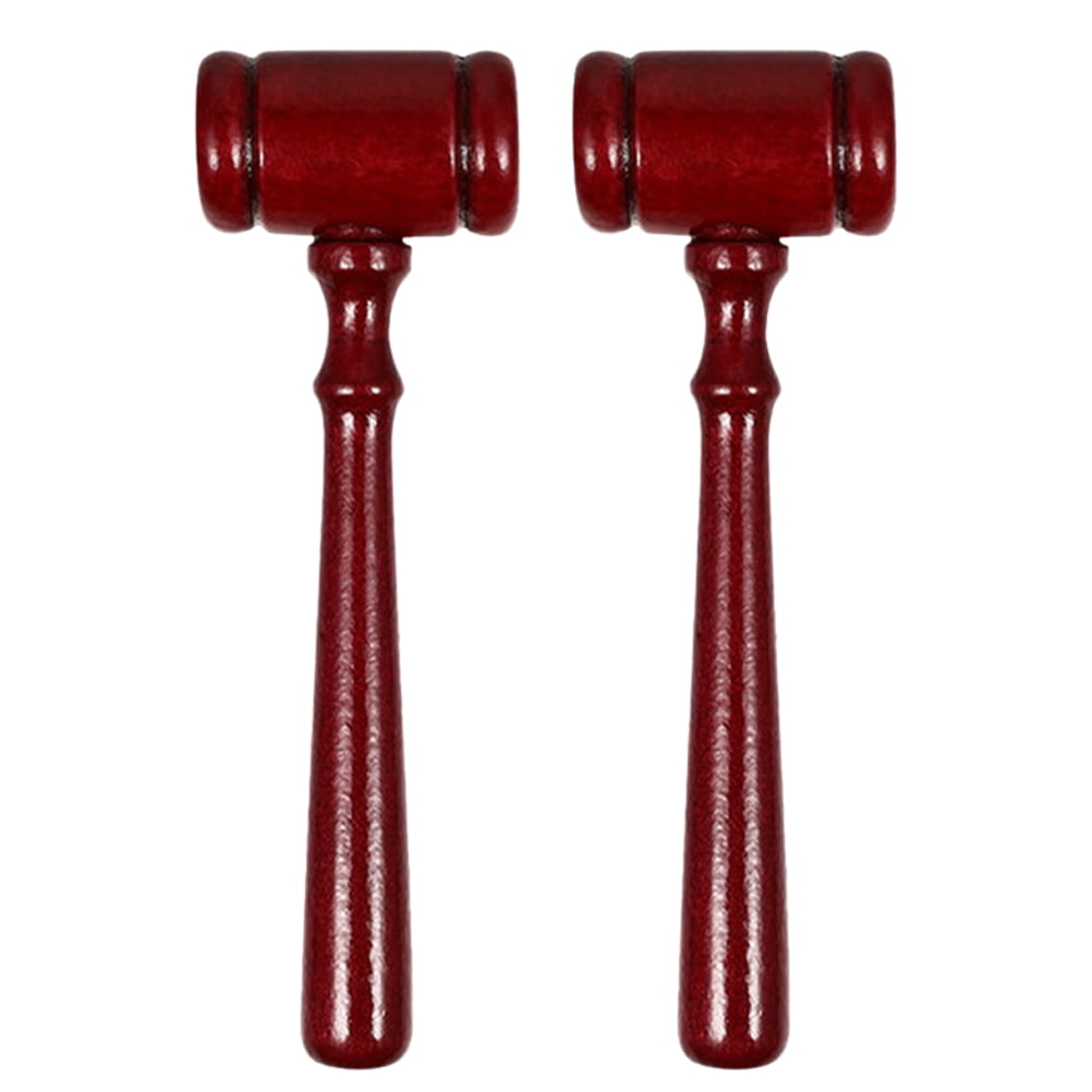 SHISUYAN 2Pcs Gavel Judge Gavel Justice Costume Accessory Judge Hammer ...