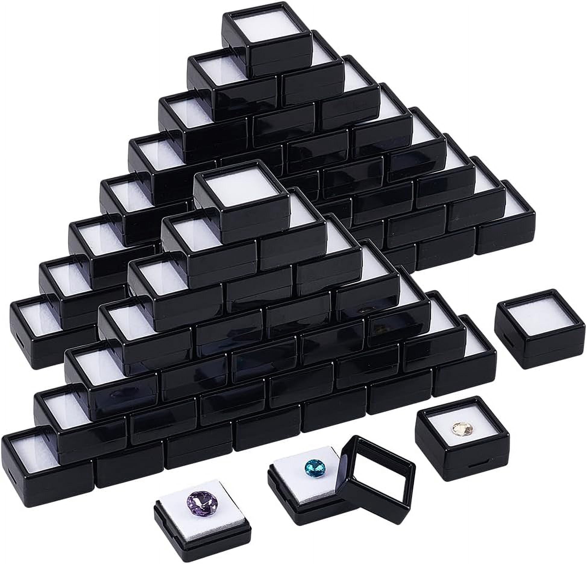 SHISUYAN 70Pcs Gemstone Display Boxes Jewelry Boxes For Selling Mini ...