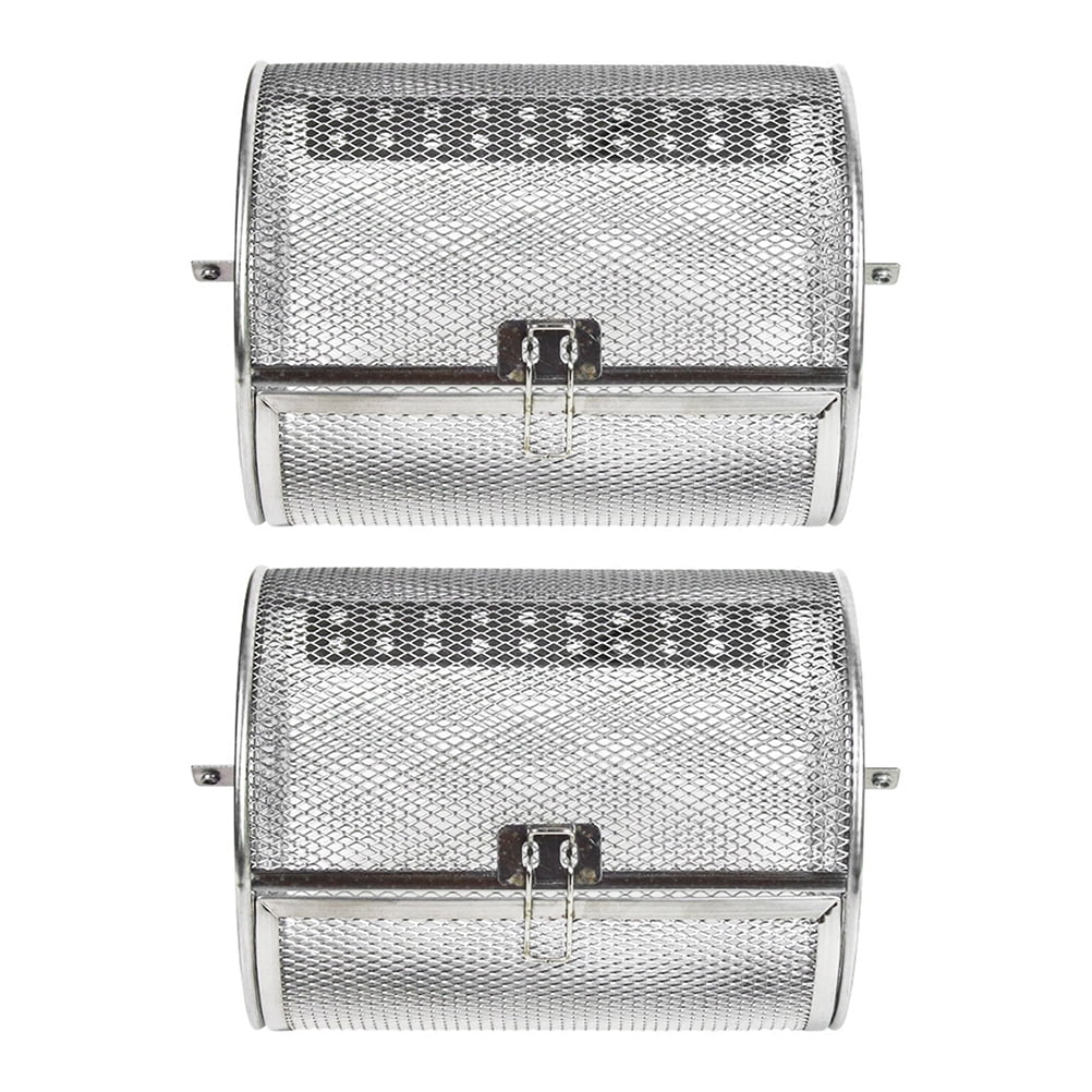 SHISUYAN Air Fry Oven Rotisserie Cage 2Pcs Stainless Steel 360掳 Baskets ...