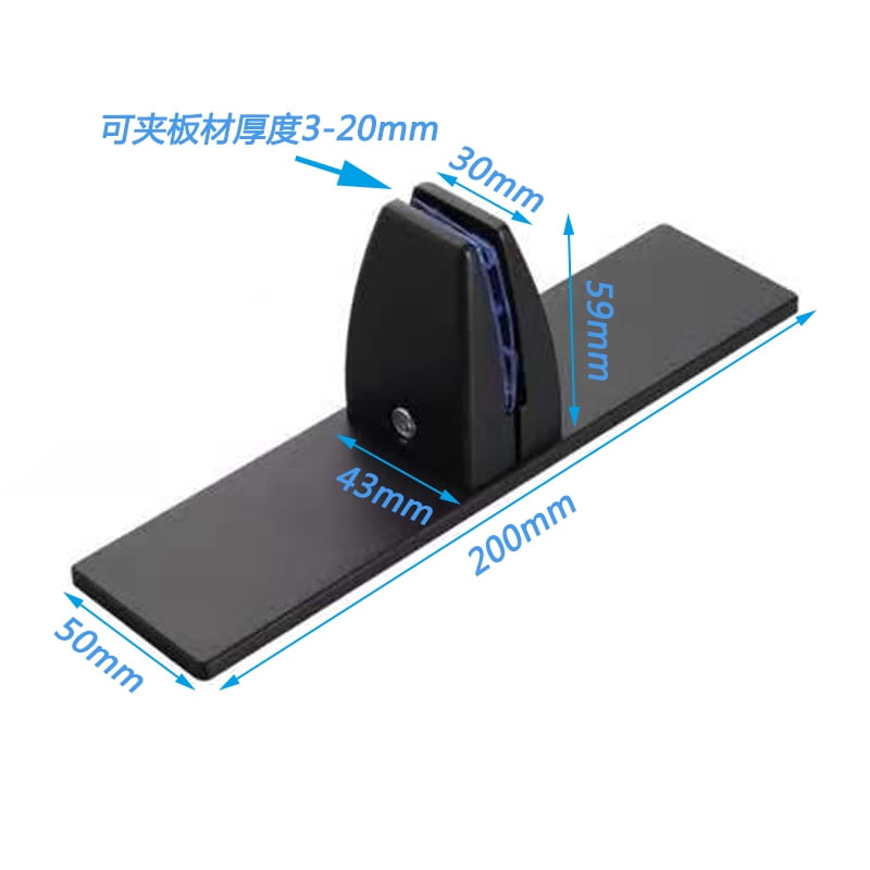 SHISUYAN Office Desk Partition Clamp T Shaped Bracket Shelf Holder ...