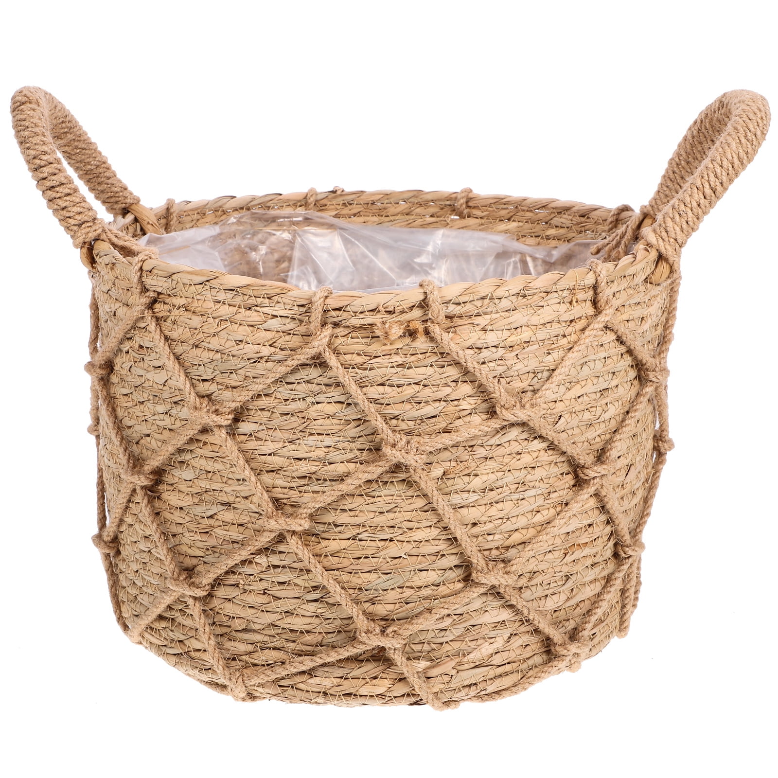SHISUYAN Portable Weaving Basket Rustic Woven Basket Multi-Purpose ...