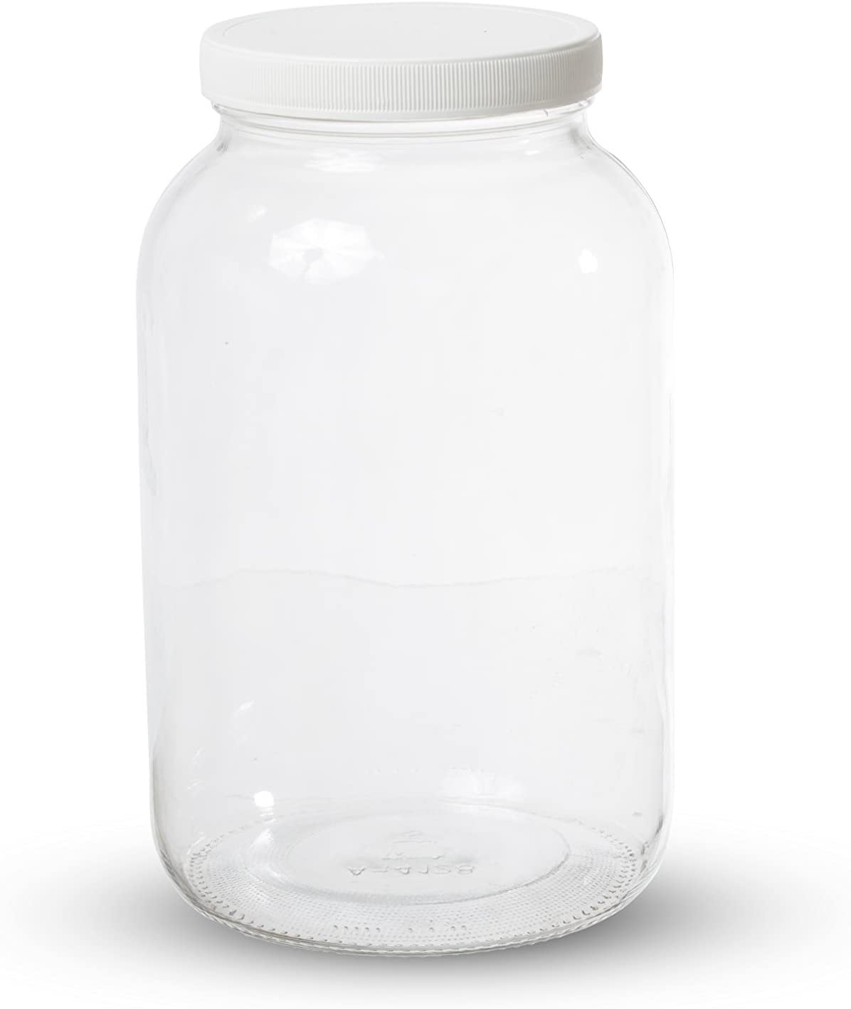 SHISUYAN Wide Mouth Airtight Storage Container 1 Gallon Large Glass Jar ...