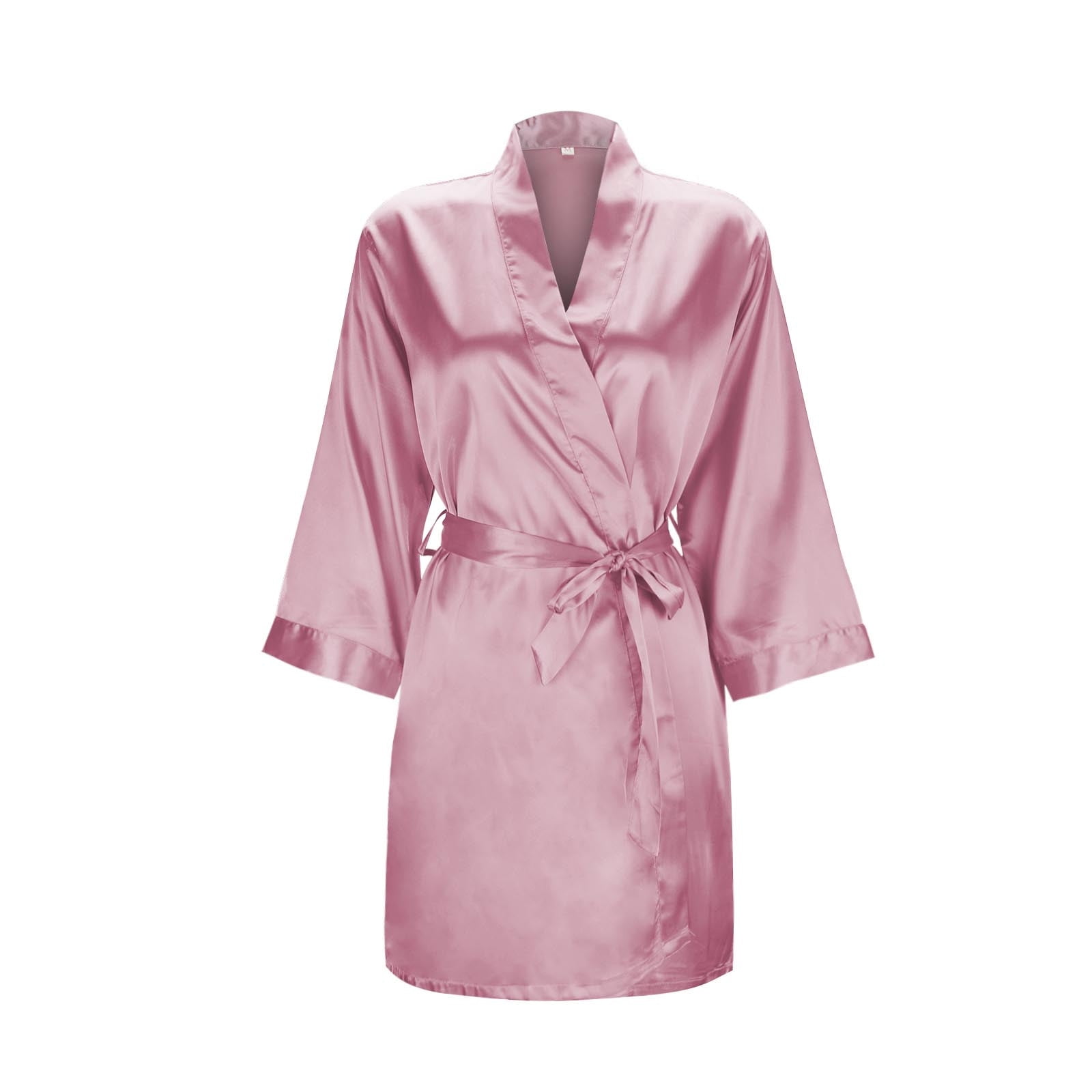 SHITINN Women's Solid Color Light Bathrobe Wedding Dress Makeup ...