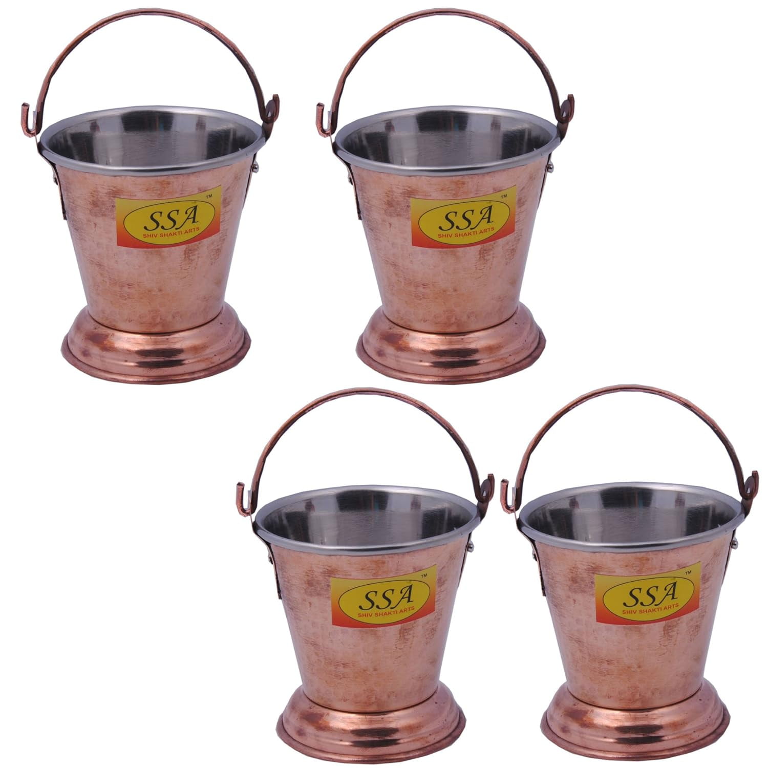 SHIV SHAKTI ARTS 11 x 105 X 6 cm Handmade Set of 4 Traditional Steel ...