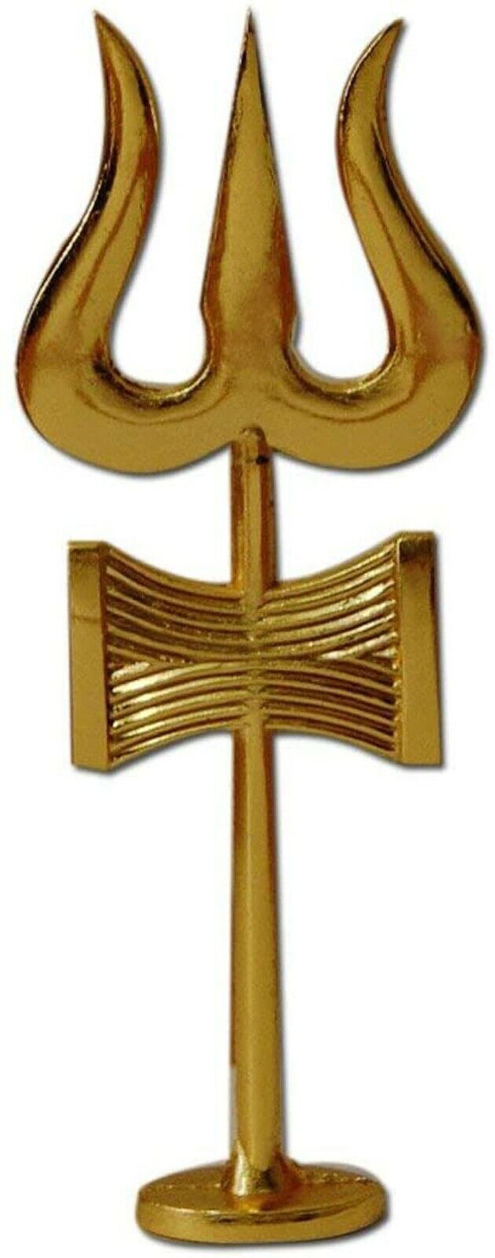 SHIVA TRISHUL Brass Spiritual Shiva Shakti Hindu Spiritual Lord Shiva ...