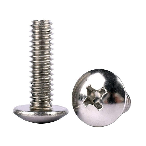SHIYOU-#10-24 x 1/2" Truss Head Phillips Machine Screws, 304 Stainless ...