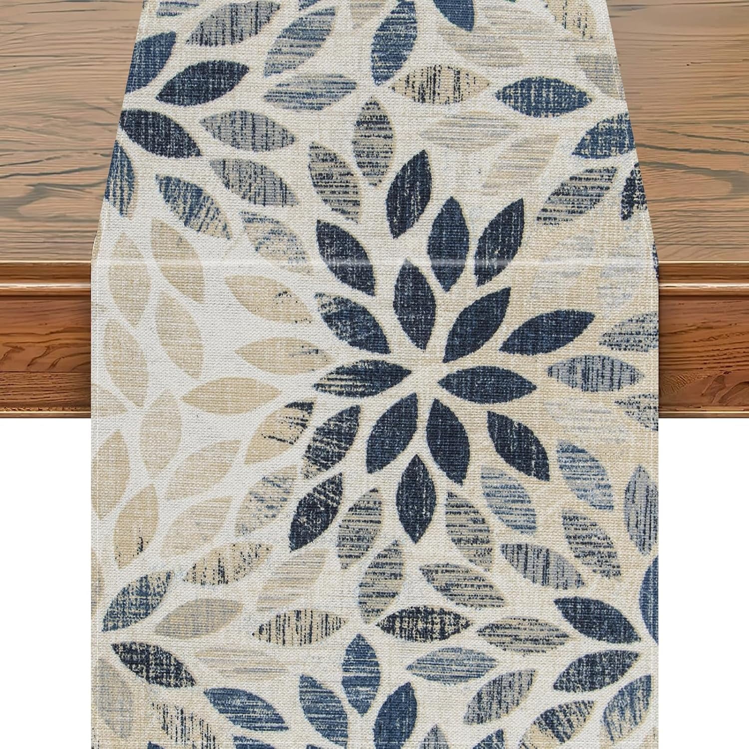 SHIYOU-13x72 Inch Table Runner Chinoiserie Vintage Style Mountain ...