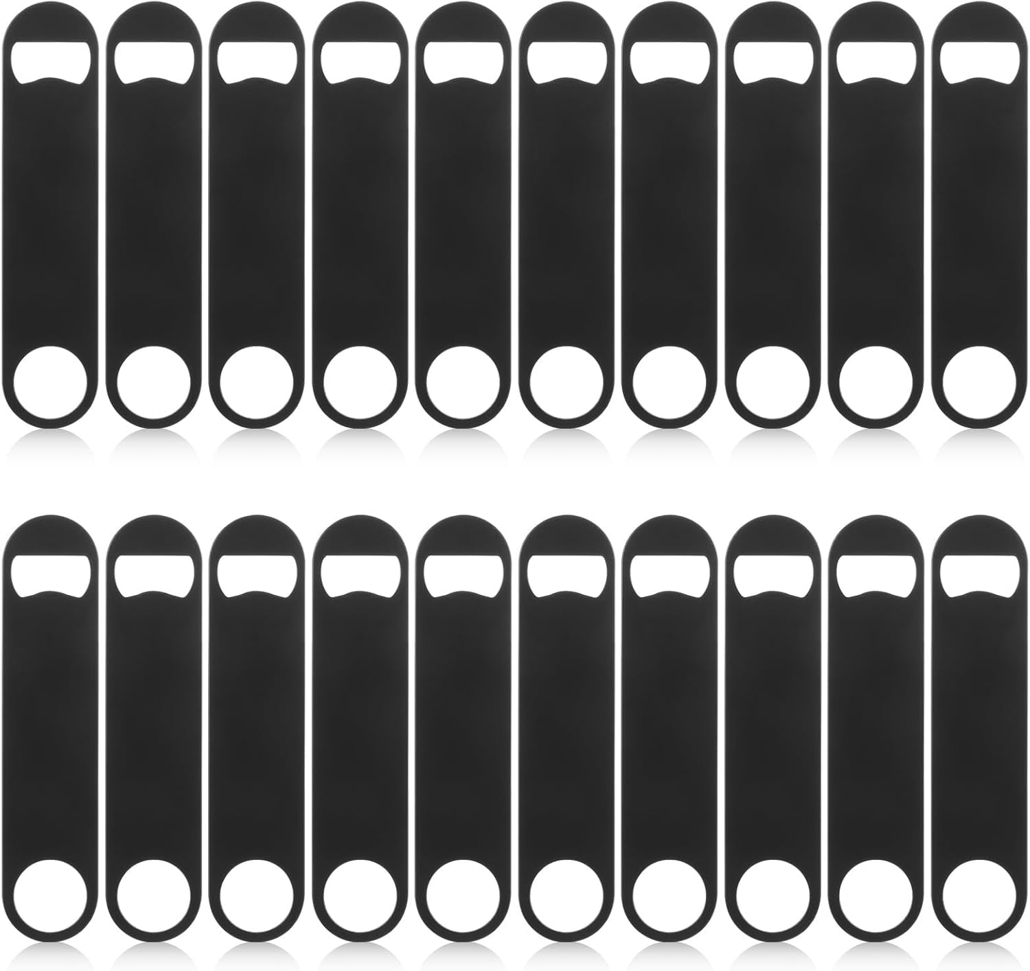 SHIYOU-20 Pieces Flat Bottle Openers, 7 Inch Stainless Steel Bottle ...