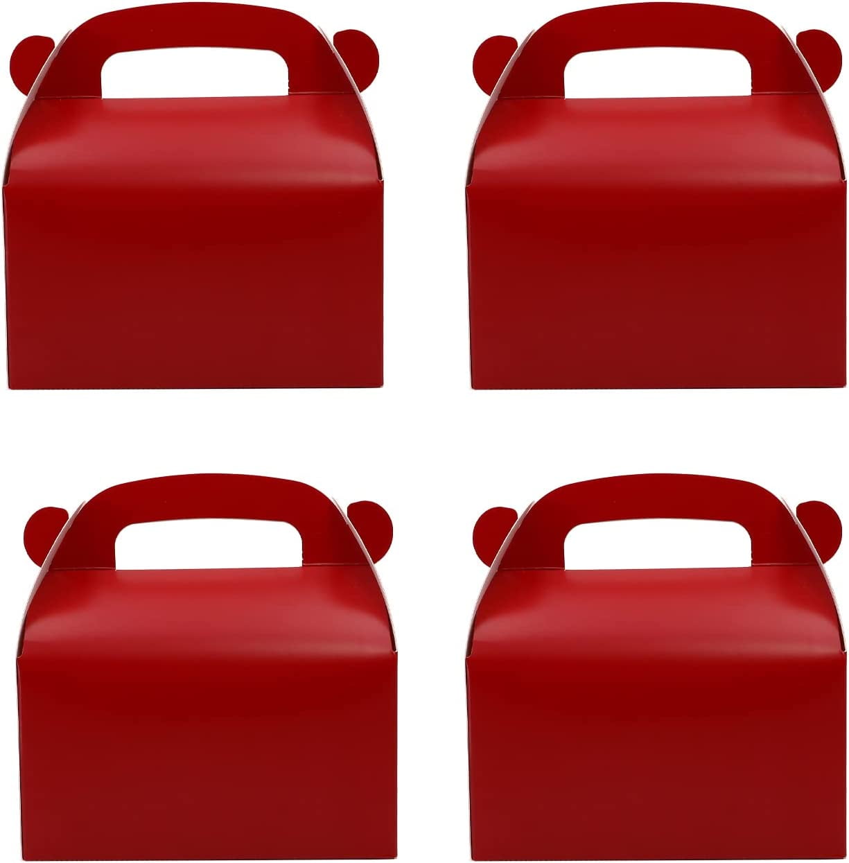 SHIYOU-30Pcs Dark Red Party Favor Gift Box, Gable Box,Cardboard Treat ...