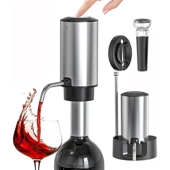 SHIYOU-Electric Wine Aerator Wine Decanter Set Rechargeable Automatic ...