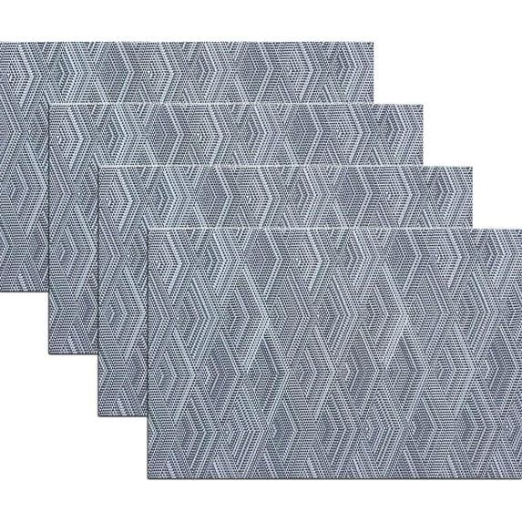 SHIYOU-Elegant Placemats Set of 4, Plastic Heat-Resistant Non-Slip ...
