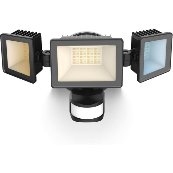 SHIYOU-LED Security Lights Motion Sensor, 40W 4000LM 3 Modes Flood ...