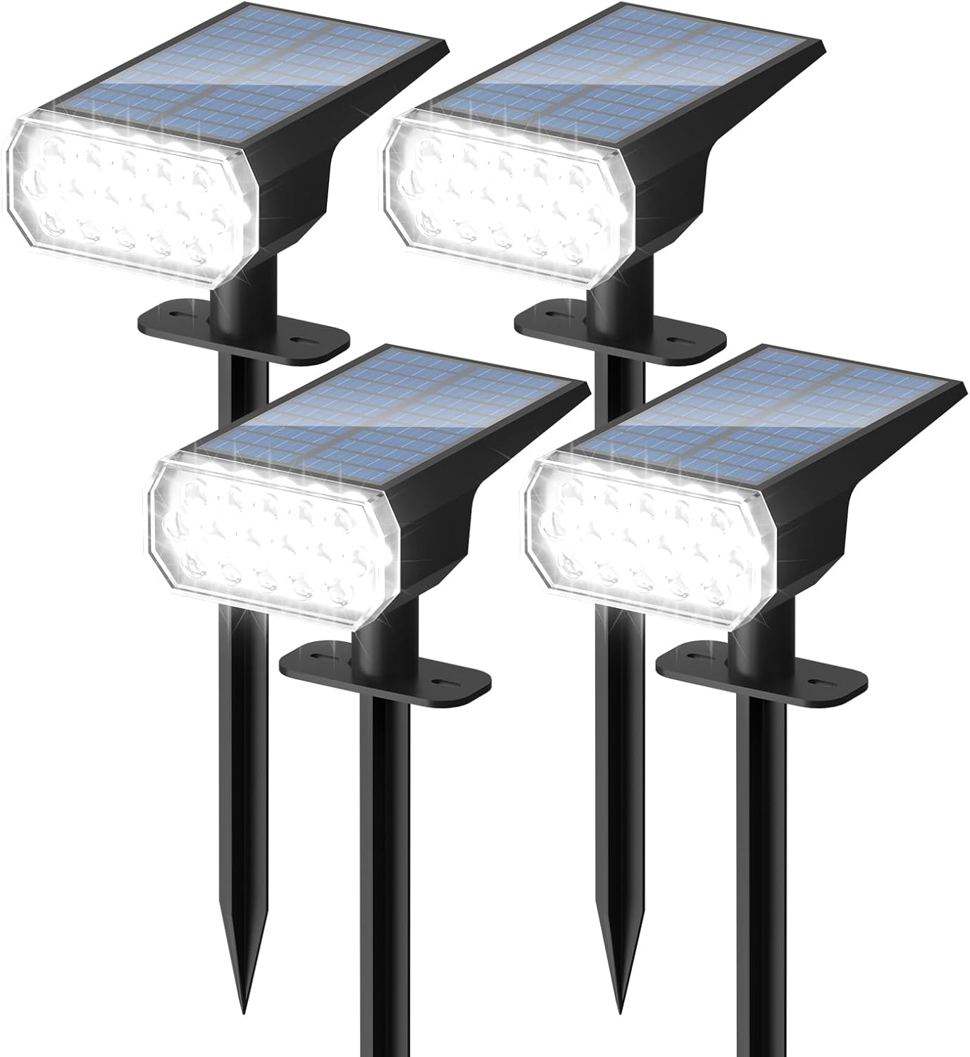 SHIYOU-Solar Lights Outdoor Waterproof: IP65 Led Spot Light Decorations ...