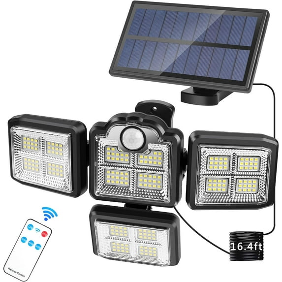 SHIYOU-Solar Outdoor Lights with Reflector Motion Sensor IP65 ...