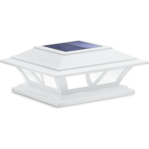 SHIYOU-Solar Post Lights Outdoor 2 Modes LED Deck Fence Cap Light for ...