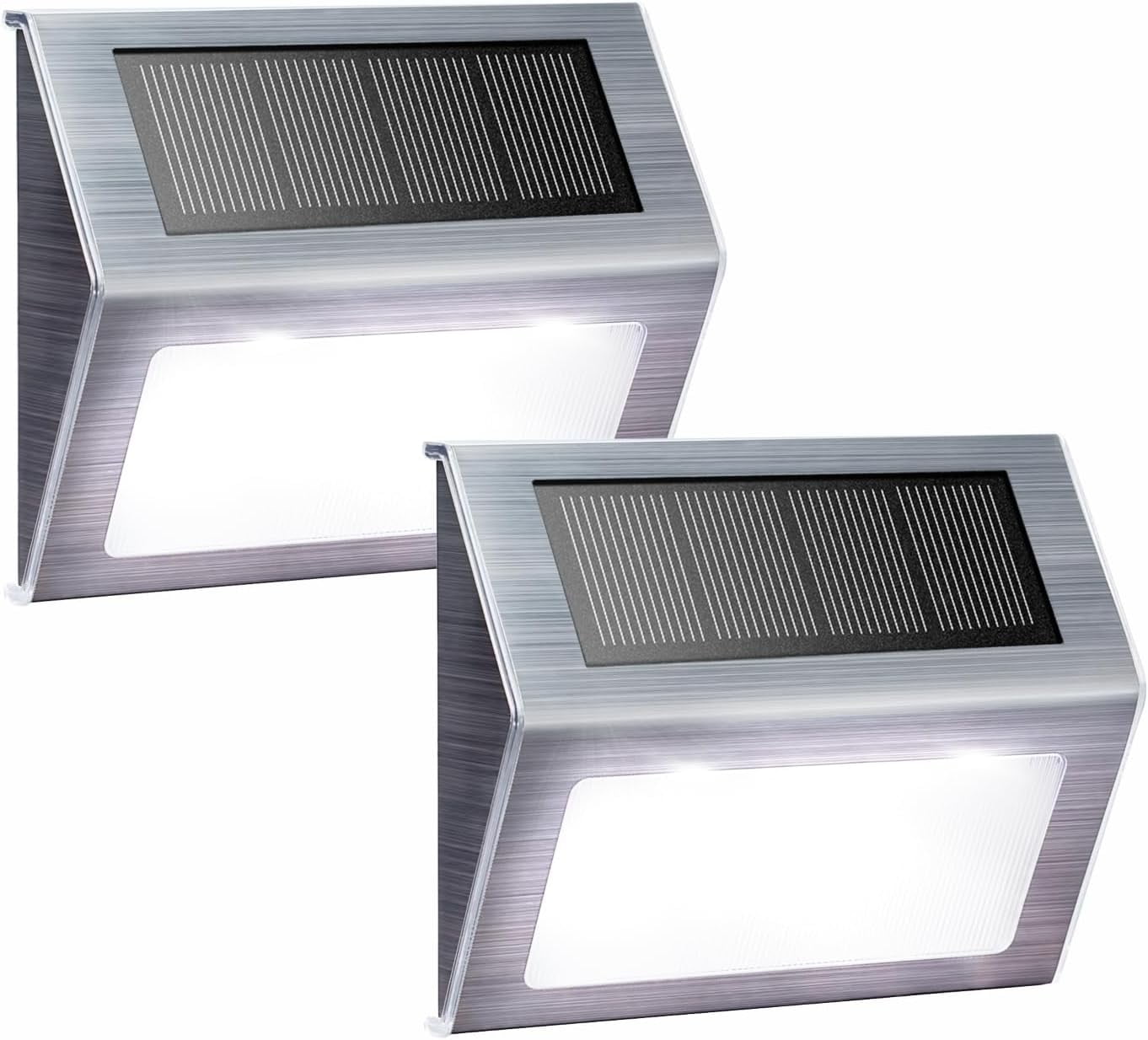 SHIYOU-Solar Powered Lights for Deck Steps Stairs Fences Pathway Path ...