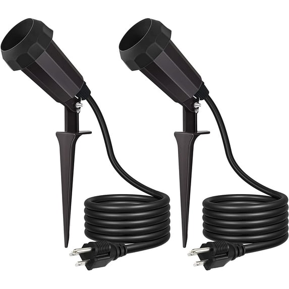 SHIYOU-Spotlights Outdoor with 6FT Cord, 120V Weatherproof Outdoor ...